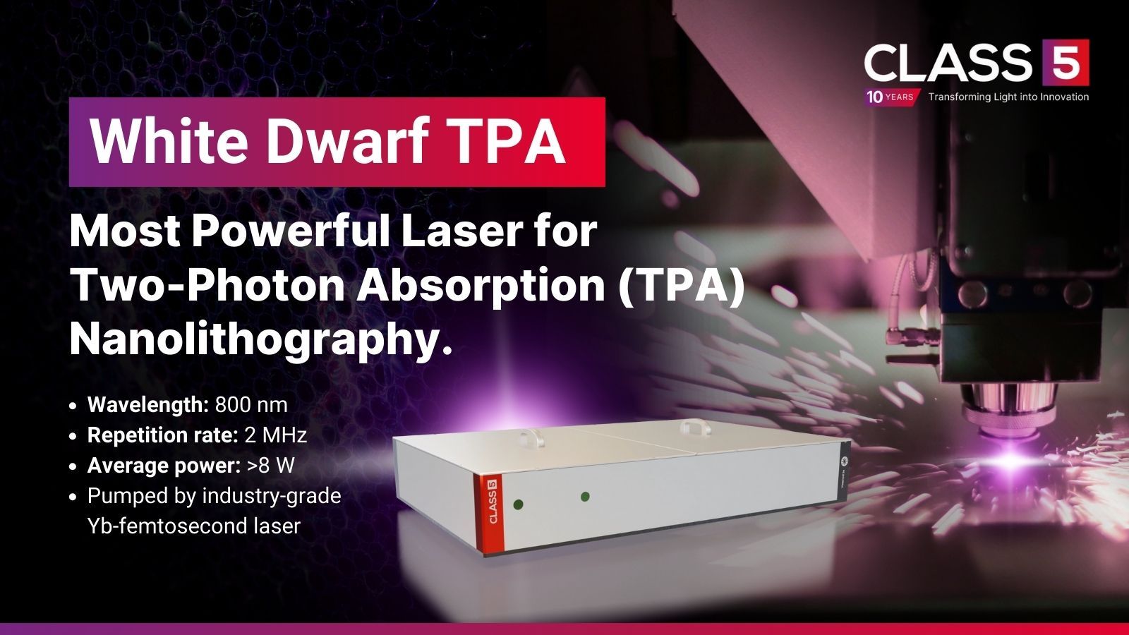 Class 5 Photonics - Ultrafast, high-power laser technology